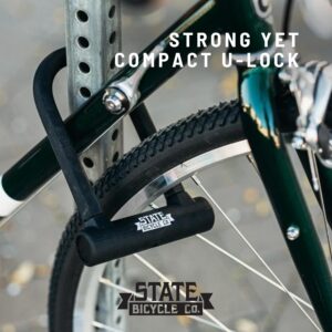 State Bicycle Co. - Hardened-Steel U-Lock (Silicon Coated)