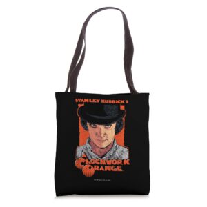 a clockwork orange sinister stare tote bag