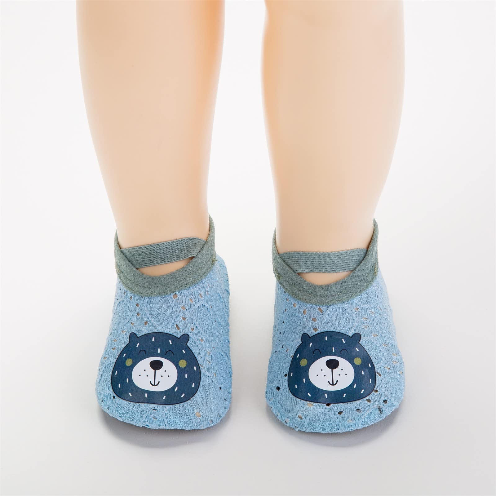 Toddler Girl Winter Sneakers Animal Kids Boys Socks Barefoot Shoes Socks Non Slip Toddler Size 5 Shoes Boys Light Blue