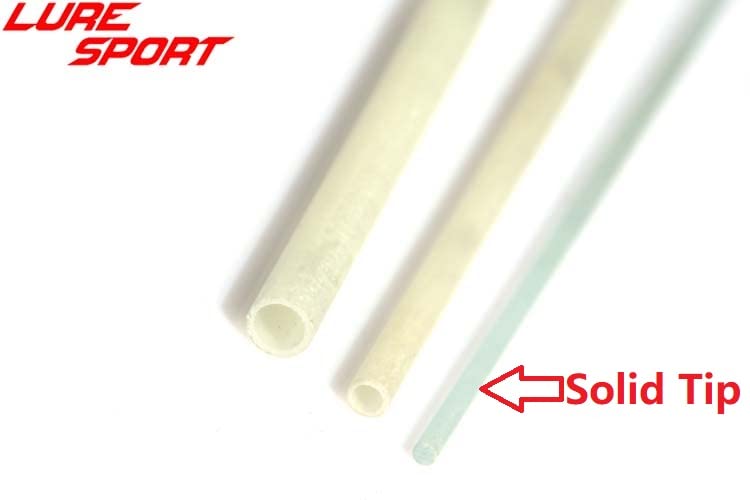 LureSport Transparent Hollow GlassFiber 1.4m 4sections UL Blank Rod Building Components Repair DIY Accessory (Red)