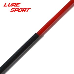 LureSport Transparent Hollow GlassFiber 1.4m 4sections UL Blank Rod Building Components Repair DIY Accessory (Red)