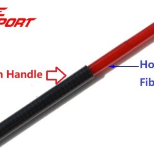 LureSport Transparent Hollow GlassFiber 1.4m 4sections UL Blank Rod Building Components Repair DIY Accessory (Red)