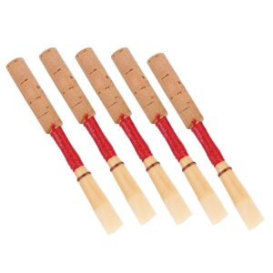 5PCS Oboe Reeds Medium, Oboe Reed with 72mm/2.83" Reed, Oboe Instrument Accessory, No Soaking Required, Oboe Reeds for Beginners, 82 x 13 x 13mm