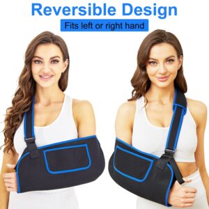 KKOOMI Arm Sling for Shoulder Injury,Rotator Cuff Pillow, Arm Sling Shoulder Immobilizer, with Adjustable Padded Shoulder Brace for Women&Men Shoulder Brace Gel Ice Pack Shoulder Pain Relief