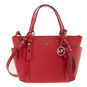 michael kors sullivan small convertible top zip tote crimson one size