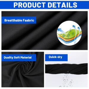 60 Pcs Neck Gaiters for Men Women UV Sun Protection Headwear Bandana Multi Use Face Scarf Reusable Black Scarf Mask for Sports Hiking Cycling