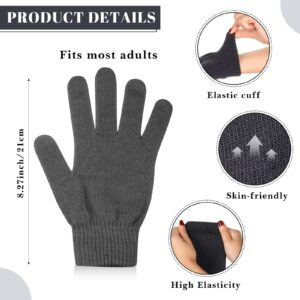 Kenning 48 Pcs Winter Beanie Hat Neck Warmer Gloves and Sock Set Unisex Bulk Knit Hats Neck Gaiter Warm Gift for Men Women