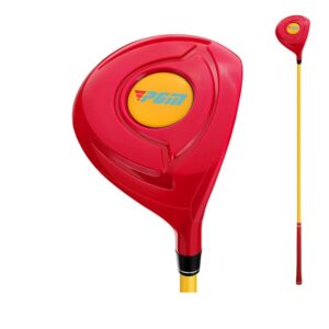 Kids Golf Clubs 1# Wood Baby Golf Driver Beginners Golf Putter Practice Golf Blade Putters for 2-5 Junior (Yellow,4-5Y)