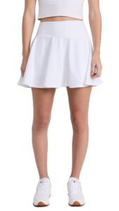 beyond yoga women's spacedye hot shot circle skirt, cloud white, s