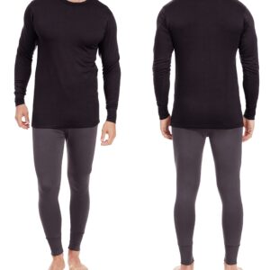 PROJECT BETTER PLACE Mens Long Sleeve Thermal Shirts | Base Layer Shirts Cold Weather -Multi Pack