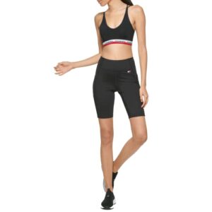 tommy hilfiger sport womens sport bike short,black,medium