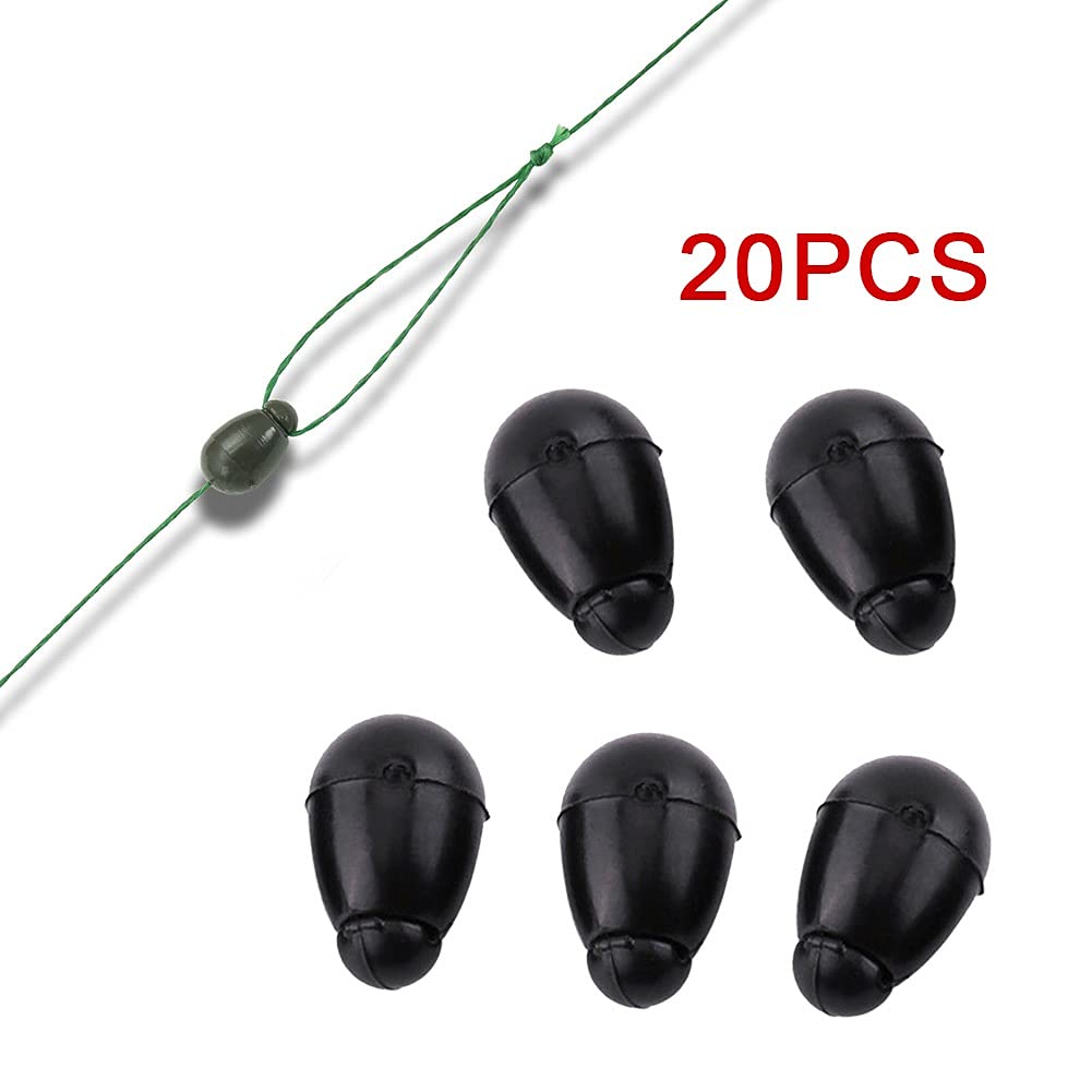 unband 20pcs Beads Quick Change Carp Terminal Tackle Method Feeder Fishing Tools Connector Fish Tackles Pesca Iscas Accessories S/L (Size : 20pcs S 11mm)