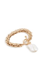 brinker & eliza women's penny bracelet, gold, one size