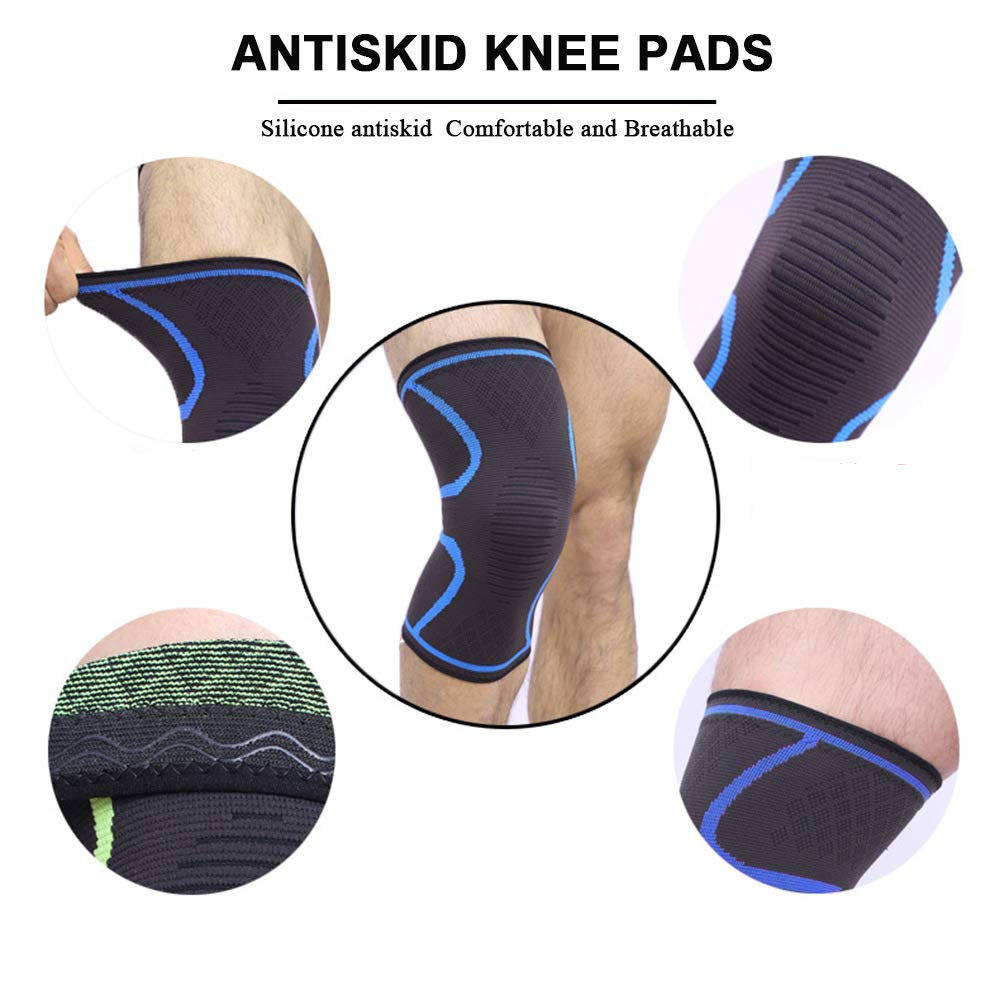 Professional sports knee pads are suitable for men and women with knee joint pain,Support running,exercise, gym, hiking,arthritis, ACL,PCL,joint pain relief,meniscus tear,injury recovery,sports,2 pack