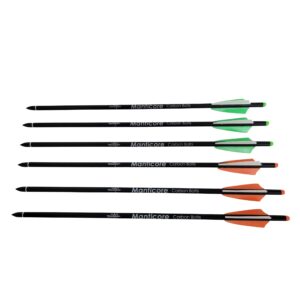 sas 15" manticore carbon bolts for hunting recurve crossbow - 6/pack