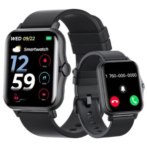 andfz smart watch (answer/make call), smartwatch fitness tracker for android and ios phones with heart rate sleep tracking, text, call, sport modes, blood pressure,fitness watch for women men