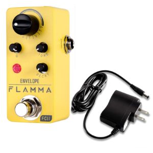 flamma fc11 auto wah pedal with 9v 300ma power supply