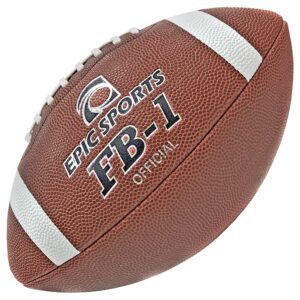 epic official composite leather brown football official size fb