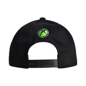 Microsoft Xbox Baseball Hat, Skater Adult Snapback Hat with Flat Brim, Baseball Cap, Black, One Size