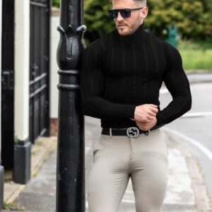 Long Sleeve Turtleneck High Neck Shirt Sweater Men Mens Fleece Pullover Men Jumper Mens Cycling Jersey Long Sleeve T Shirts Men's Mock Neck Mens Mock Turtleneck Shirt Funnel Neck Mens Long Sweater