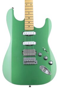 fender aerodyne special stratocaster electric guitar, with 2-year warranty, speed green metallic, maple fingerboard