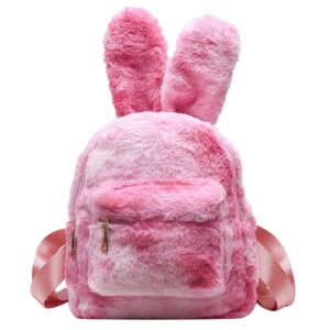 lanpet cute bunny backpacks for women rabbit ears backpack fluffy shoulder bag satchel