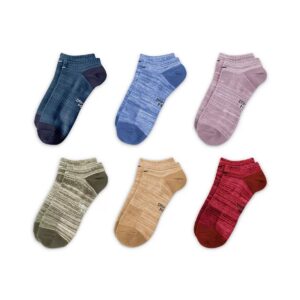 nike women`s everyday lightweight no show training socks 6 pack (r(sx7573-925)/v, medium)