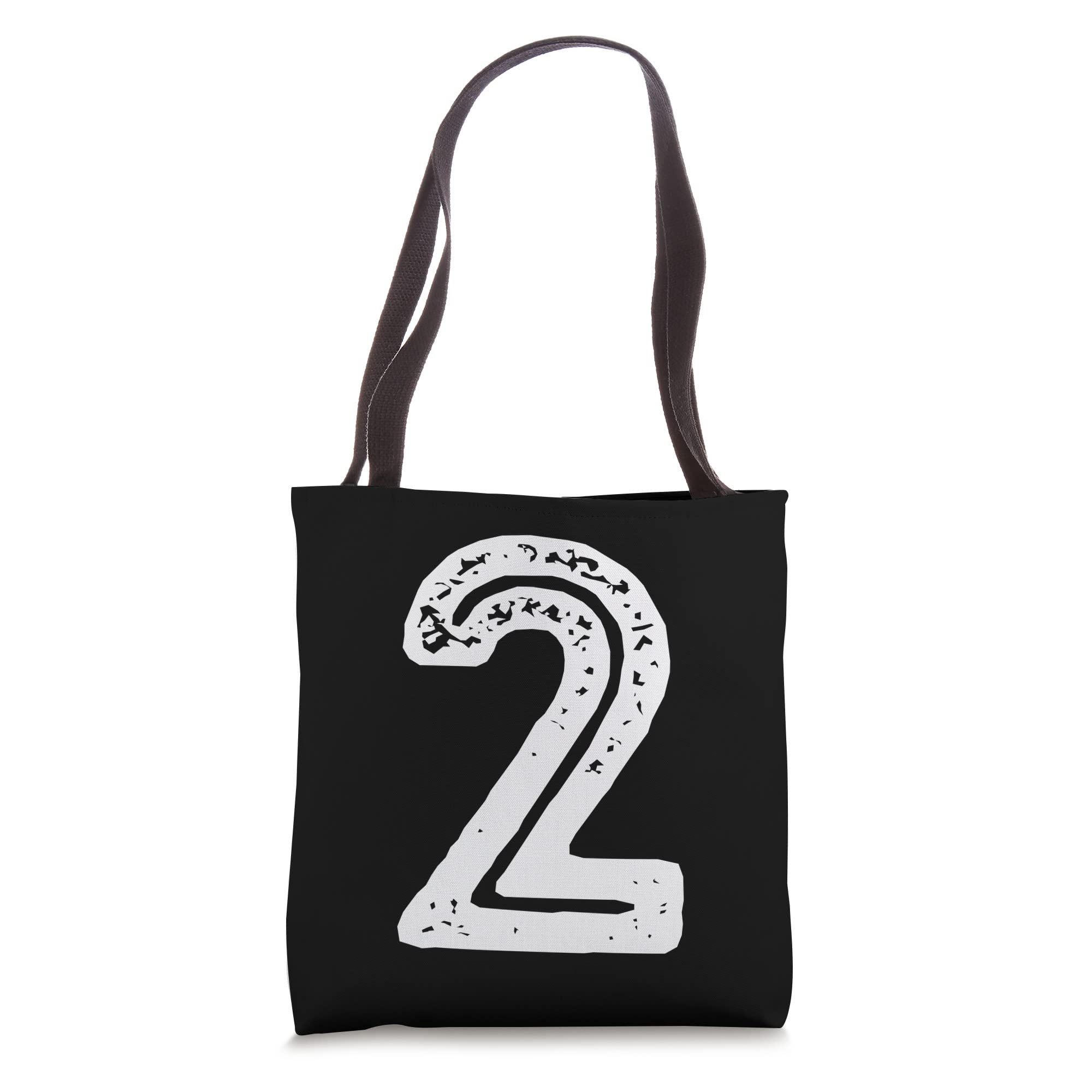 Number #2 Sports Jersey Two Retro Lucky Birthday Number Tote Bag