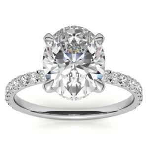 925 silver | 10k|14k|18k solid gold, handmade engagement rings, 3 ct oval cut moissanite solitaire bridal/wedding ring for women anniversary ring gifts (10k solid white gold, 5.5)