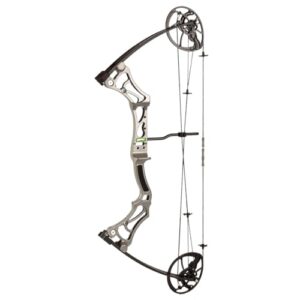 muzzy bowfishing decay compound bow, right-hand (7910) – 20-50lb draw weight, 24-31.5" draw length, 30.5" axle-to-axle, 70% let-off, 7.3" brace height, highly adjustable, compact, easy-to-maneuver