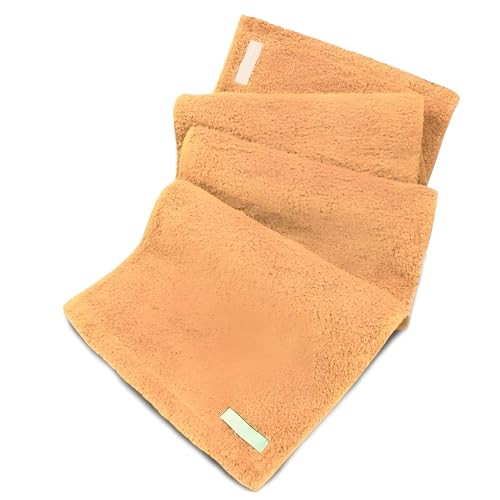 FACESOFT Eco Friendly Gym Towel for Working Out - Soft and Absorbent Cotton Exercise Towel - No Synthetic Microfibers or Plastics - Sweat Towel for Gym, Fitness, Sports, Yoga - Hazelnut - 1 Pc