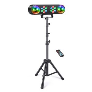 dj lights with stand, valava party bar light, rotating ball disco lights & corlorful par lights, stage lighting system sound activated, for bar gig move band dance wedding halloween christmas gift