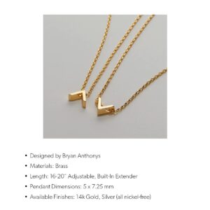 Bryan Anthonys Highs and Lows Necklace Set, 14K Gold Necklace for Women, Pendant, 2 Piece Set, Adjustable Length