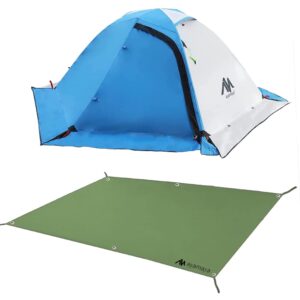 4 season backpacking tent & 6x7ft tent footprint for backpacker outdoor hiking survival