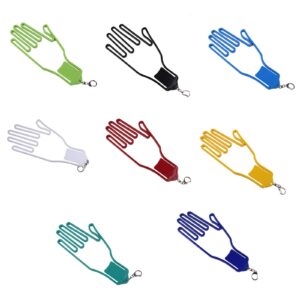 8-pack golf gloves holder hanger dryer stretcher shaper accessories plastic support frame gifts for men women