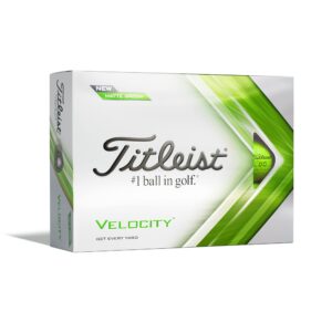 titleist velocity golf balls matte green 1 dozen