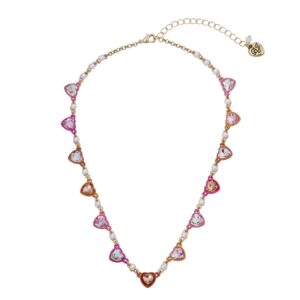 betsey johnson heart collar necklace