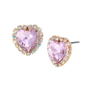 Betsey Heart Stud Earrings