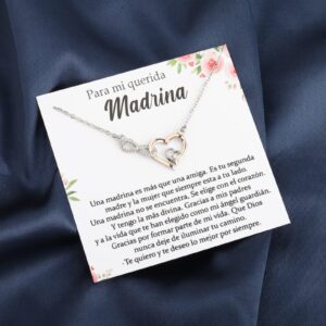 FOTAP Regalo para Madrina Necklace Madrina Necklace Joyas De Madrina Madrina Gift Godmother Proposal Gift Confirmation Baptism Gifts (Para Madrina NC)