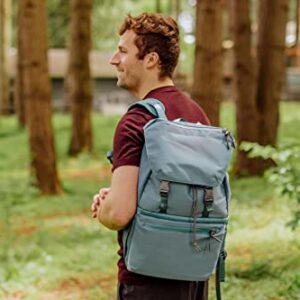 ONIVA Tarana Backpack Cooler made with Recycled Material, Soft Cooler Backpack, Upcycled Cooler Bag, (Aurora Blue)