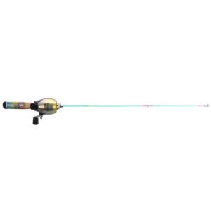 Kid Casters: Rainbow High Youth Fishing Kit | Spincast Reel & Practice Casting Plug | Small & Easy to Use (Pre-spooled with a 6-Pound Fishing line), 29.5 Inches Long