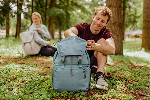 ONIVA Tarana Backpack Cooler made with Recycled Material, Soft Cooler Backpack, Upcycled Cooler Bag, (Aurora Blue)