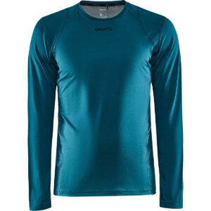 craft sportswear men's adv essence ls tee, opal, medium