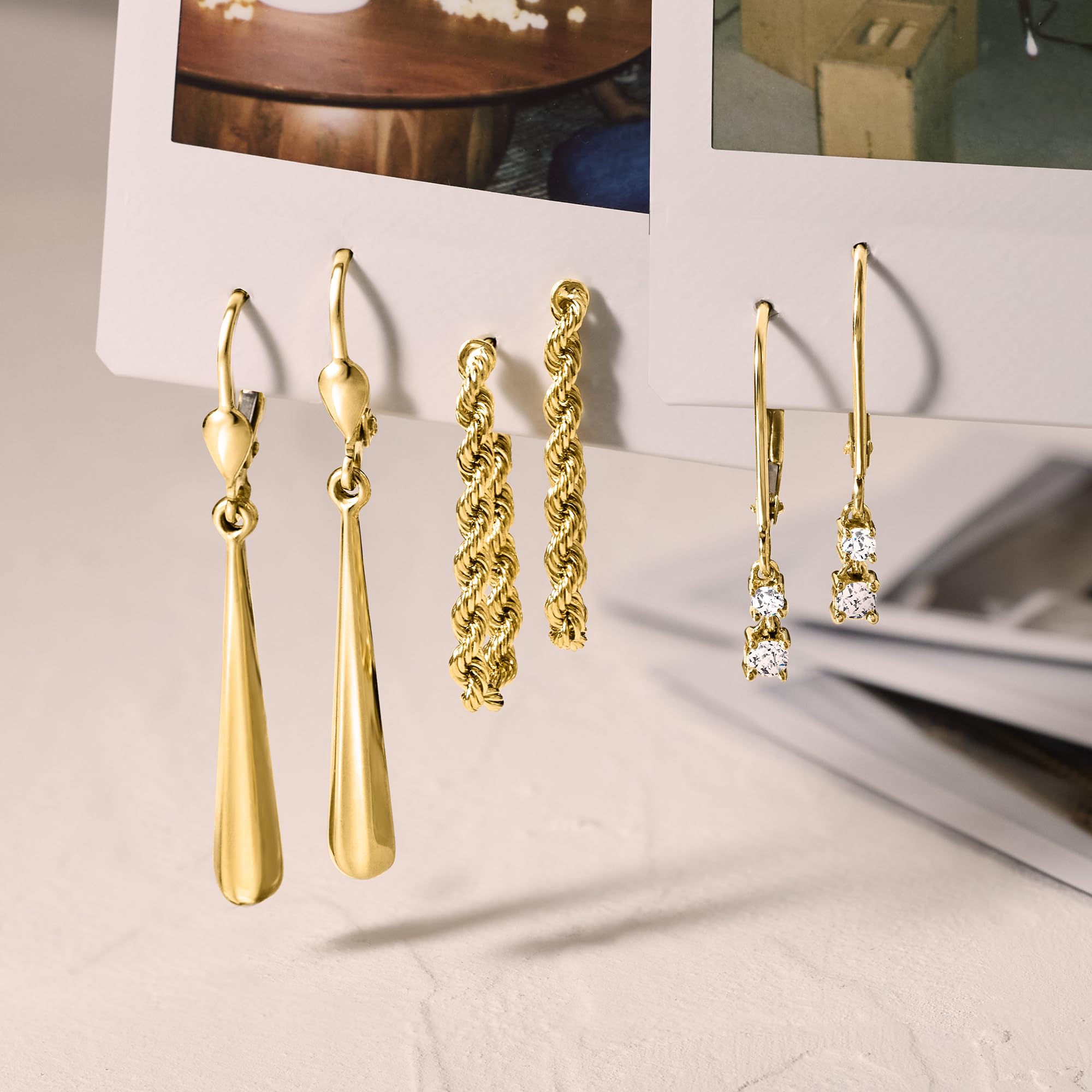 Canaria 10kt Yellow Gold Teardrop Earrings