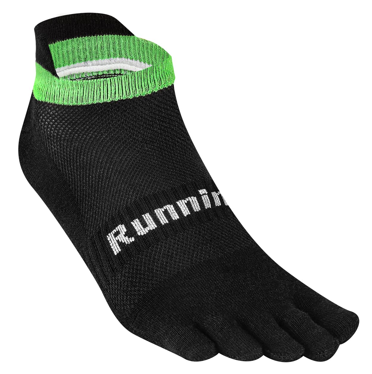 UBUMO Men's Toe Socks Five Finger No Show Ankle Casual Athletic Running Cotton 6 Pairs