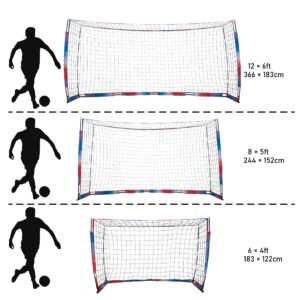 ChamGoal Portable Soccer Goal Net for Backyard,Sports Net Instant Portable Collapsible Soccer Net, All Ages & Skill Level&Anywhere,for Training & Scrimmages,1 Goal + 1 Carry Bag(12X6 FT)