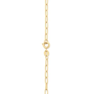 Amazon Essentials 14K Gold Plated Paperclip Chain Necklace 16" , Yellow Gold