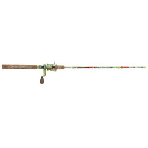 ProFISHiency 5' Krazy 2.0 Spinning Combo w/Lures | 5’ Medium Light 2pc. Fiberglass Rod | Cork Handle and Foregrip | Micro Spinning Reel 5.2:1 Gear Ratio | Pre-Spooled 6lb Line | Includes Crankbait