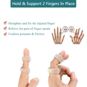 Jrery-KEY 14 Pack Buddy Finger Wraps for Arthritis Injury, Non-Slip Trigger Finger Splint Loops Straps Great Washable & Reusable for Broken Finger Support for Index Middle Pinky Fingers