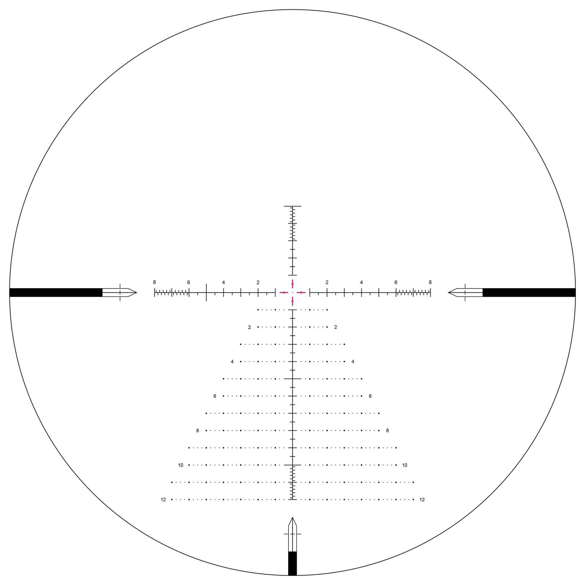 Arken Optics SH4 GEN2 4-16X50 Rifle Scope FFP MIL VPR Illuminated Reticle with Zero Stop - 34mm Tube